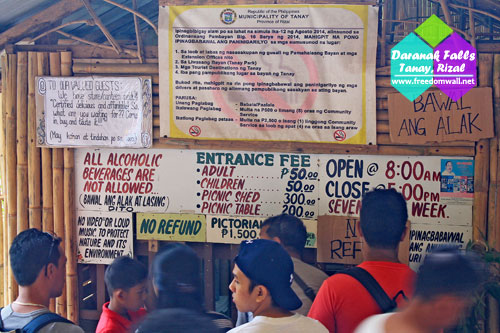 Daranak Falls Travel Guide | Freedom Wall