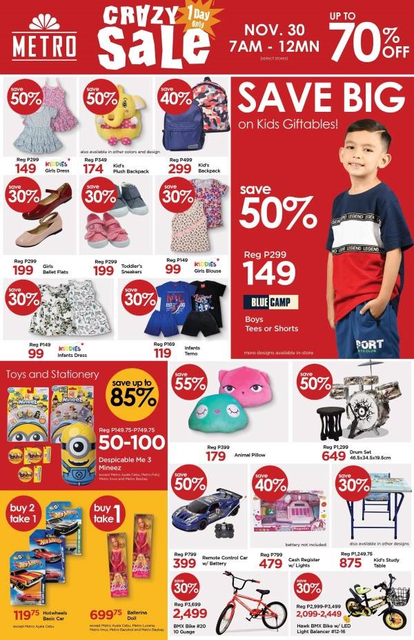 Shop and get up to 70% Discount at the Metro Crazy Sale | Freedom Wall