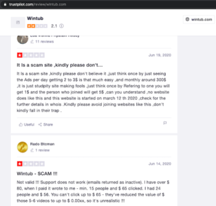 Reasons why Wintub.com could be a scam | Freedom Wall